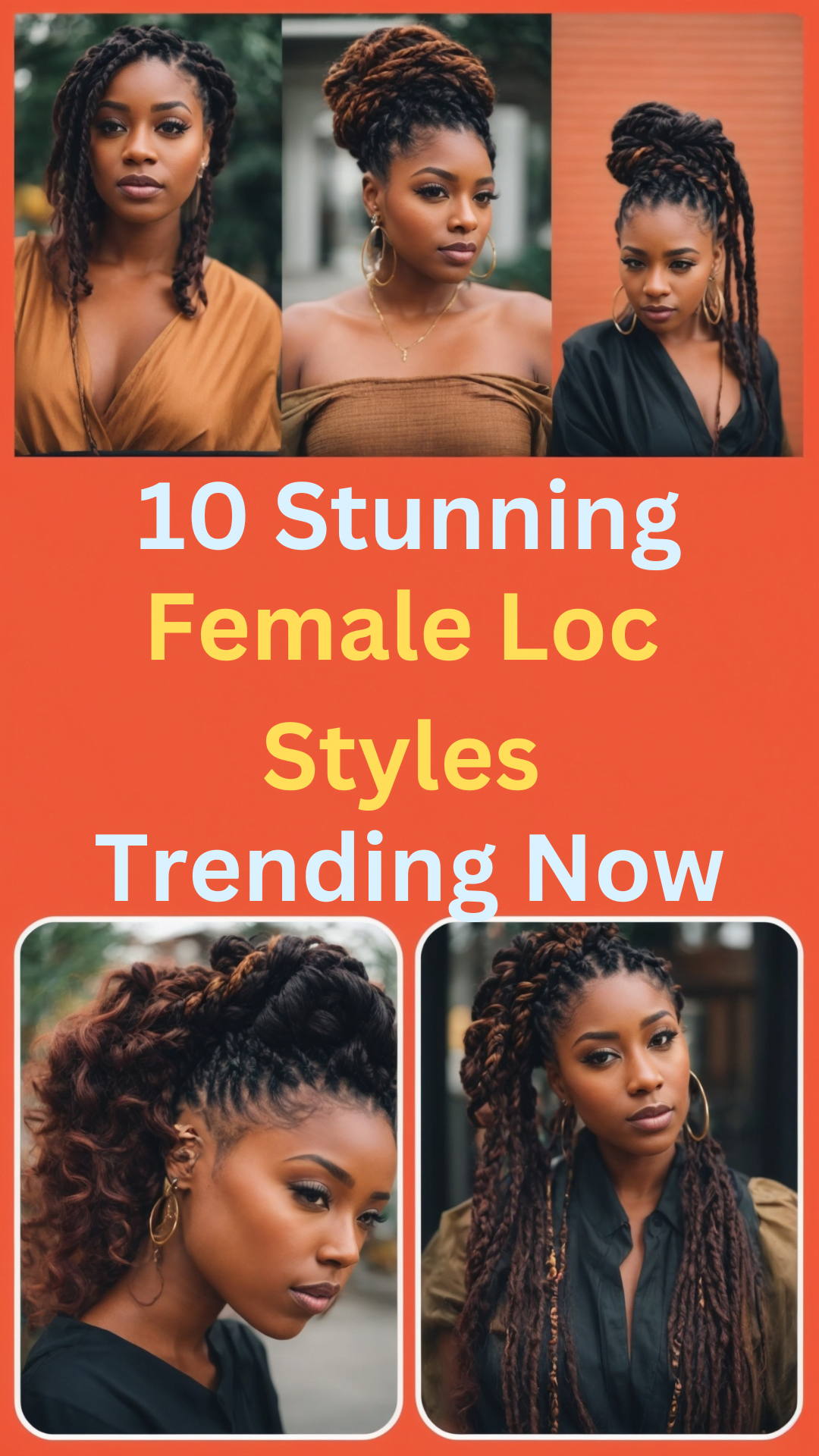 Stunning Female Loc Styles: The Best Up-Do Inspirations