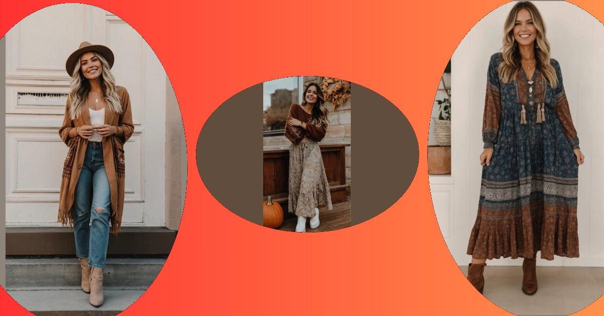 Find Your Vibe: 15 Cute Boho Fall Outfit Ideas for Women - Cheer Lives