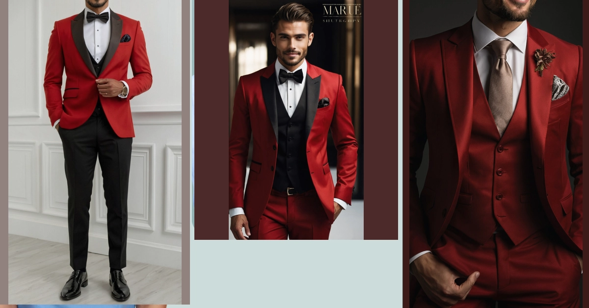 The Red Revolution: 15 Stylish Mens Red Suit Outfits to Try ...