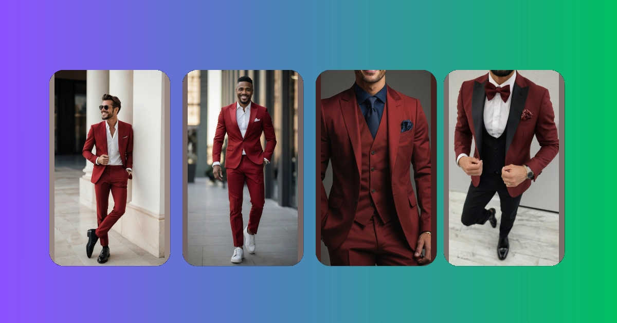 Dazzle in Red: 15 Must-Try Men’s Suit Ideas