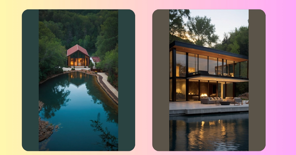 Splash of Style: 19 Unique Riverside House Designs for Every Tastes