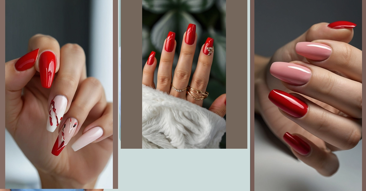 From Cherry to Bright: 18 Red Spring Nail Ideas for 2024