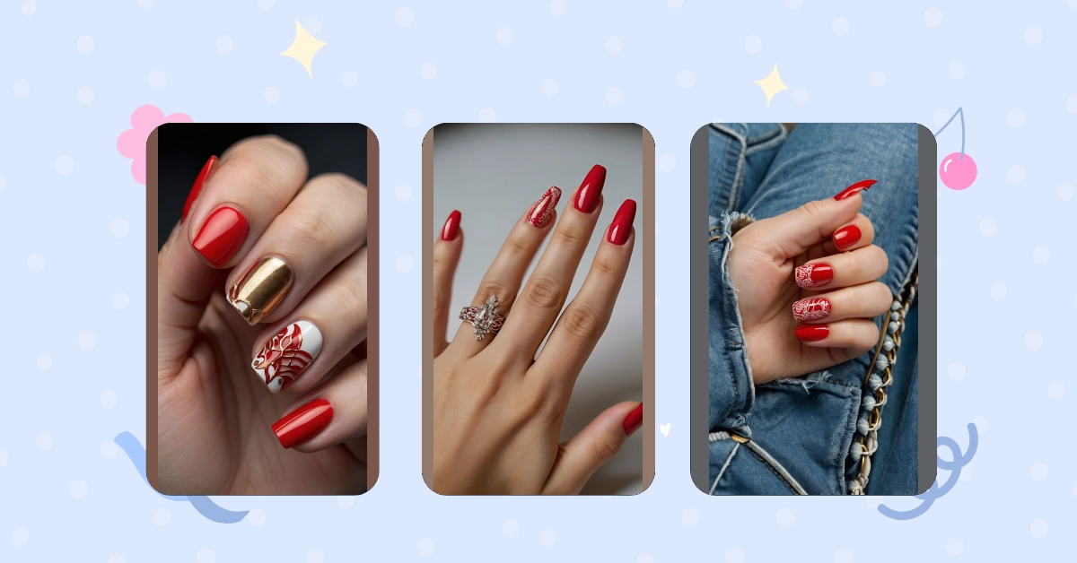 Celebrate Spring with 18 Red Nail Inspirations for 2024