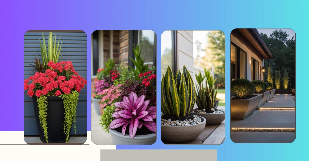 Elevate Your Entrance: 17 Stunning Planters That Wow
