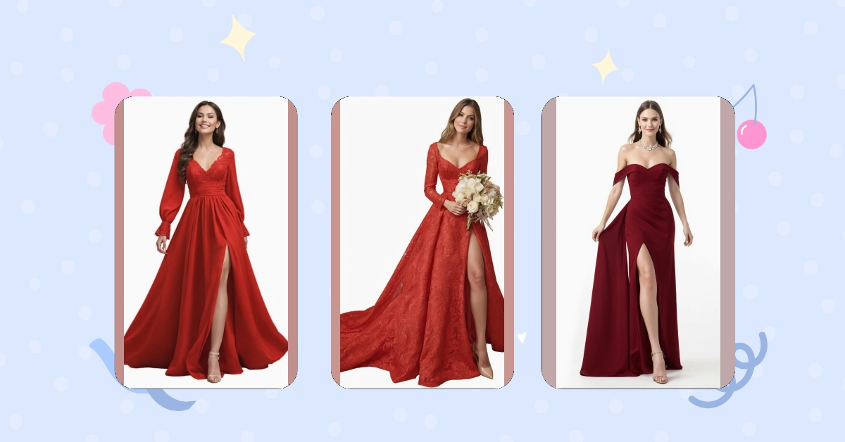 18 Dazzling Red Wedding Dress Ideas to Turn Heads on Your Big Day